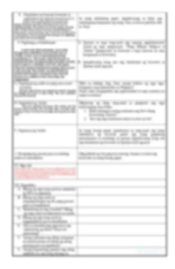 Filipino 9 - Quarter 1 Week 1 DLL | Lecture notes Law | Docsity