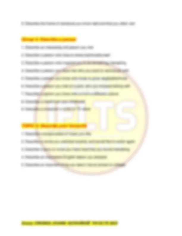 gom part 2 theo chu de by orginal exams | Study notes English | Docsity