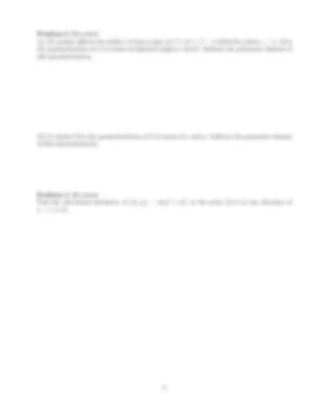 Calculus III Final Exam: Comprehensive Problems and Solutions | Exams Vector Analysis | Docsity