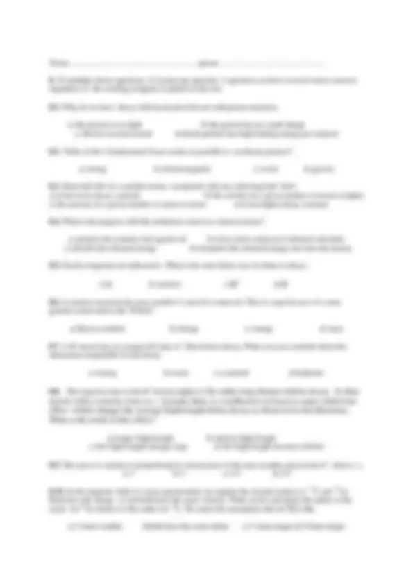 Exam in Nuclear and Particle Physics | Exams Nuclear Physics | Docsity