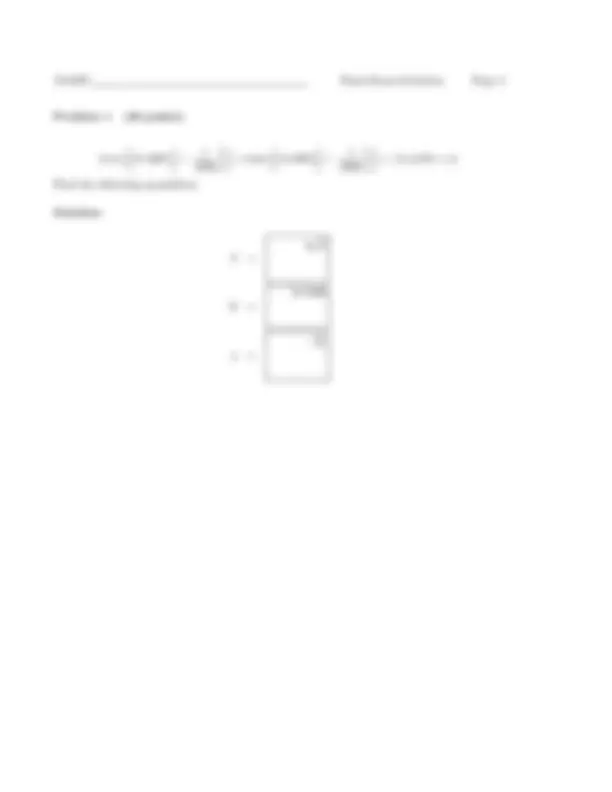 Problem Score Problem Score 1 6 2 7 3 8 4 9 5 10 Total Total | Lecture ...