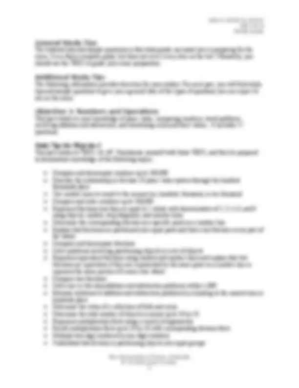 3rd Grade Math Study Guide Credit by Exam for Acceleration ... | Slides ...