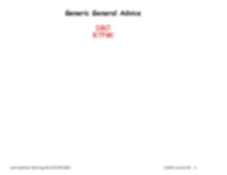 Lecture 1: Course Introduction | Schemes and Mind Maps Programming Languages | Docsity