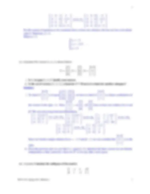 Midterm 1 Solution | Exams Algebra | Docsity