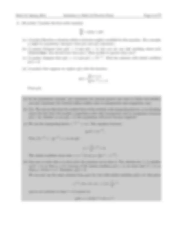 Solutions to Math 53 Math 53 Practice Final | Exams Algebra | Docsity