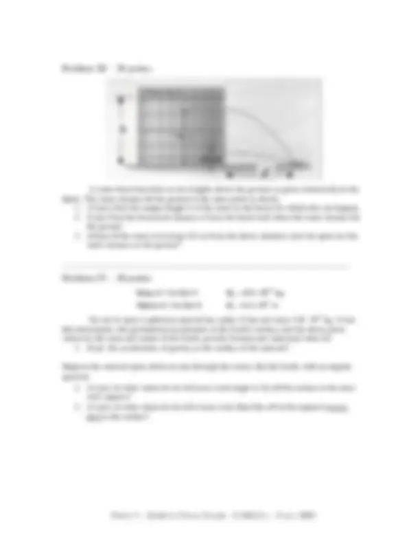 Sample Final Exam - Physics C1401X | Exams Solid State Physics | Docsity