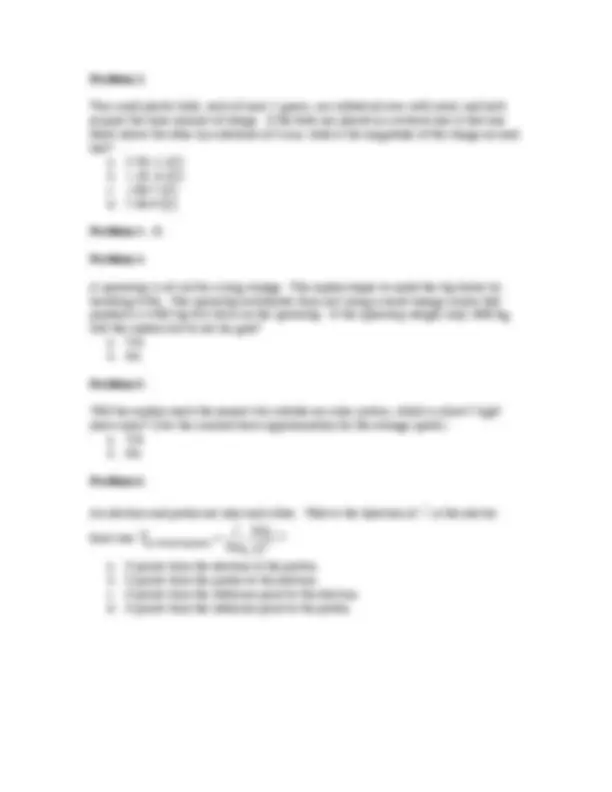 Physics Exam Sample | Exams Physics | Docsity