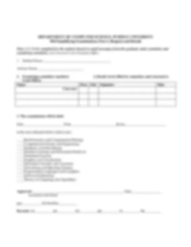 Procedure for Students to take Part 2 of the PhD Qualifying ...