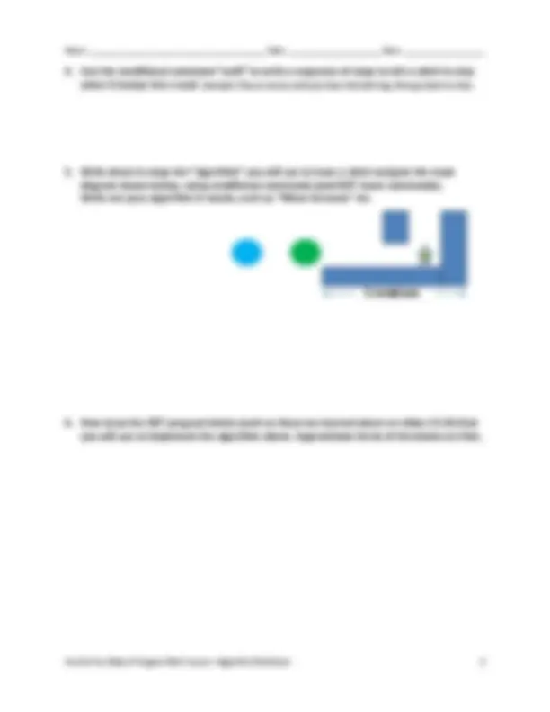 Algorithm Worksheet Exercises Algorithms And Programming Docsity