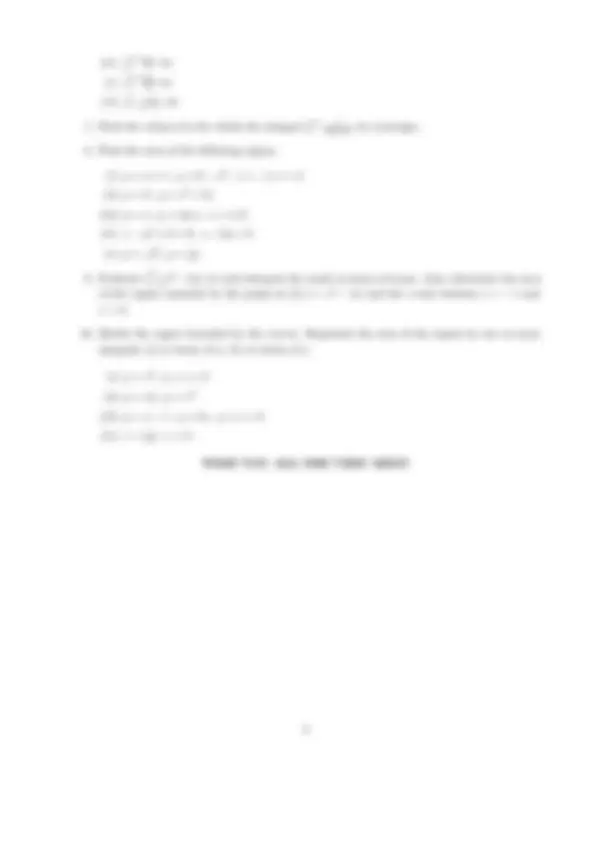 Math 21-112 Calculus II Exam III Review 1. Evaluate the ... | Slides ...