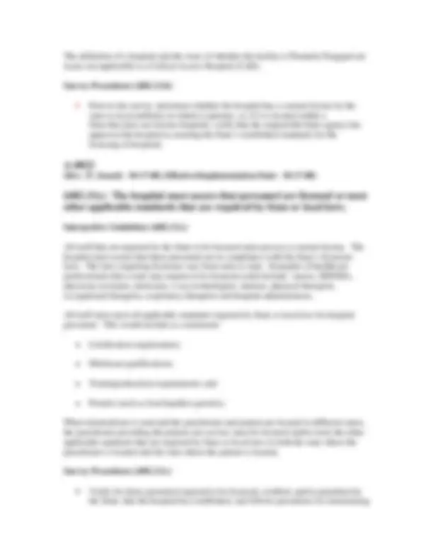 State Operations Manual for Hospitals | Study notes Surgical Pathology ...