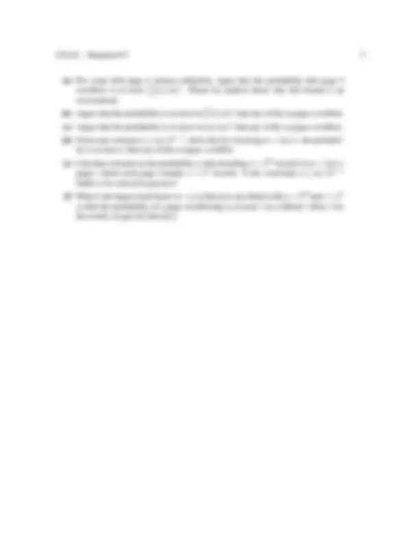 CS161: Algorithm Design and Analysis Handout # 5 | Exercises Algorithms and Programming | Docsity