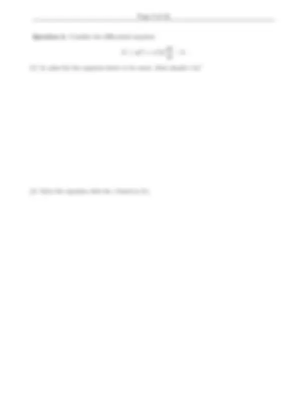 Math 2552 Practice Problems for final | Summaries Differential Equations | Docsity