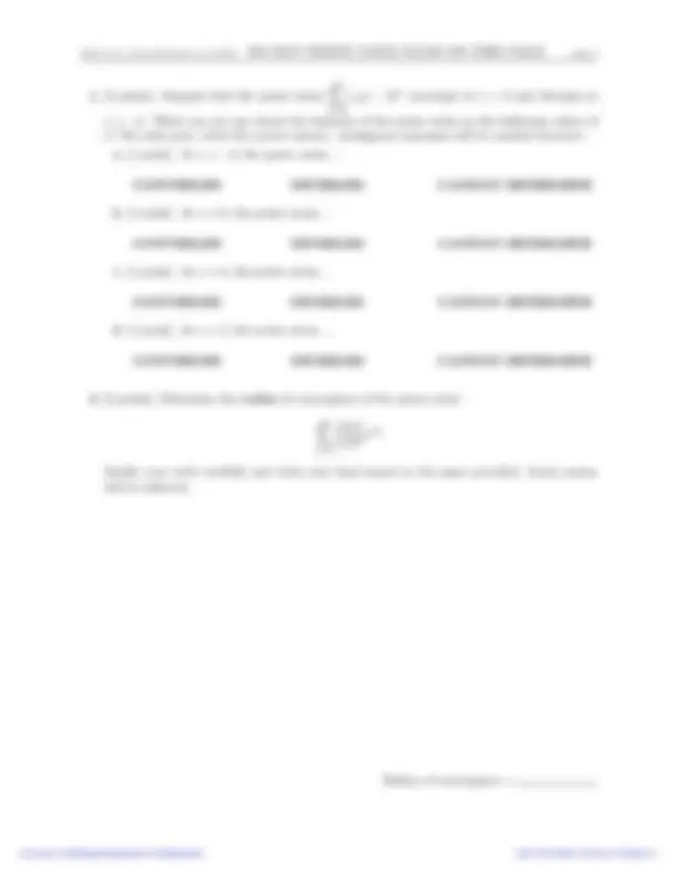 Math 116 Practice Problems for Exam 2 | Exams Number Theory | Docsity