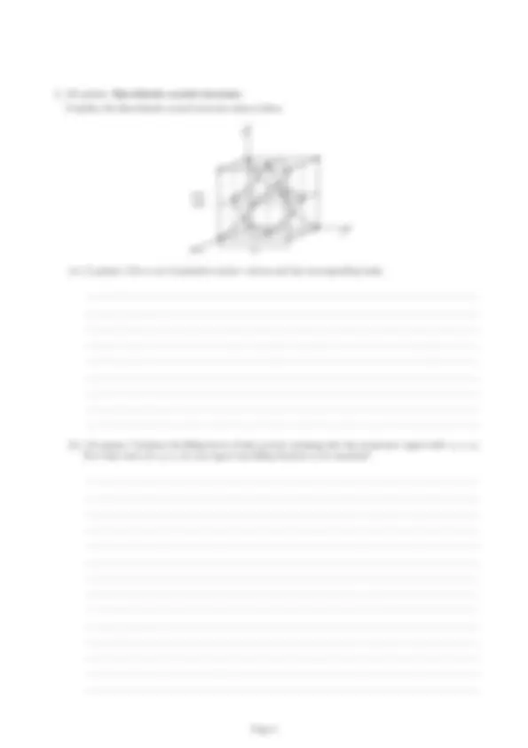 Solid state physics 2019 Final Exam | Slides Solid State Physics | Docsity