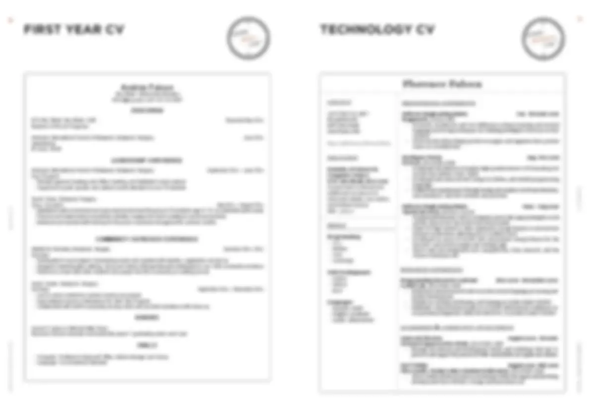 Building a Curriculum Vitae (CV) - Basic Template and Formatting Guide ...