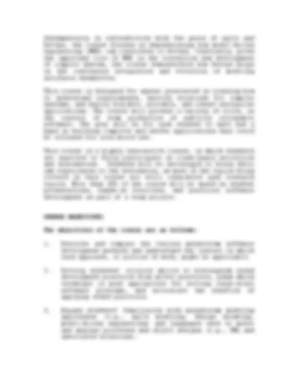 Software Engineering Course at NYU | Lecture notes Software Engineering ...