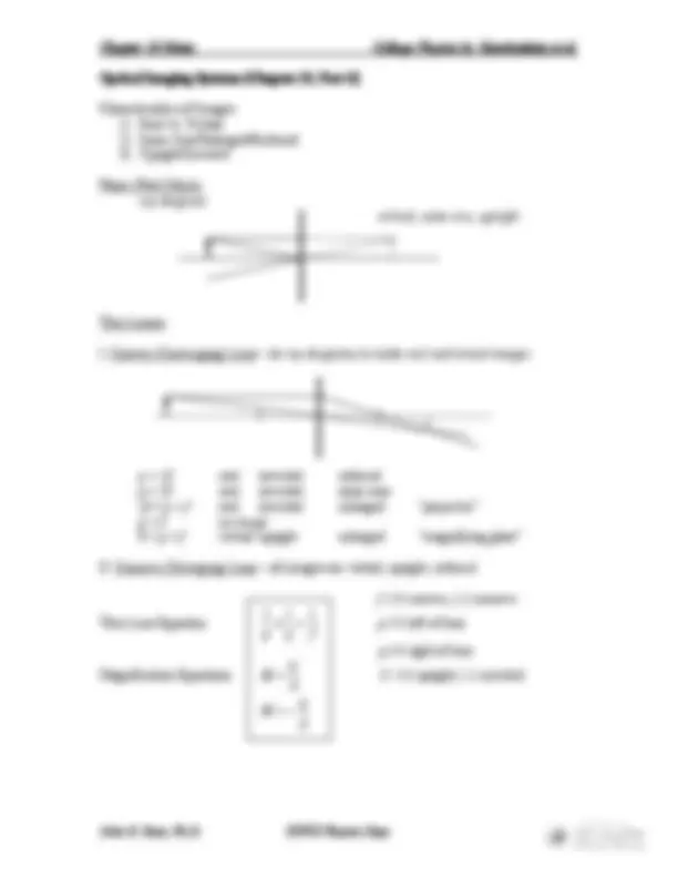 Geometric Optics and Refraction in College Physics | Study notes Optics ...