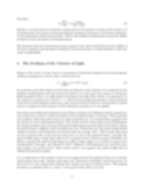 Notes on Relativity | Summaries Relativity Theory | Docsity