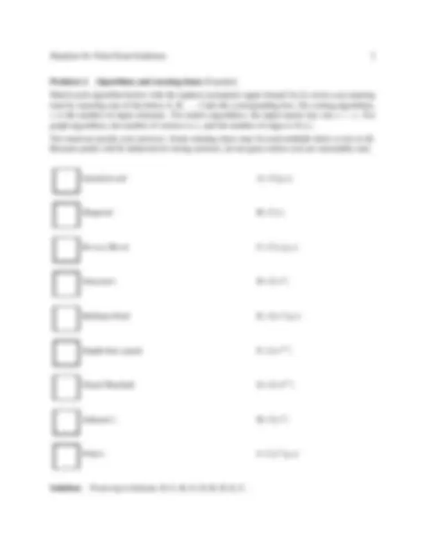 Introduction to Algorithms Final Exam Solutions - MIT 6.046J/18.410J | Slides Algorithms and ...