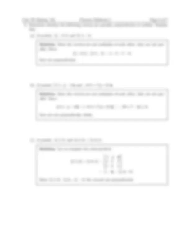 Calculus III: Practice Midterm I | Exercises Calculus | Docsity