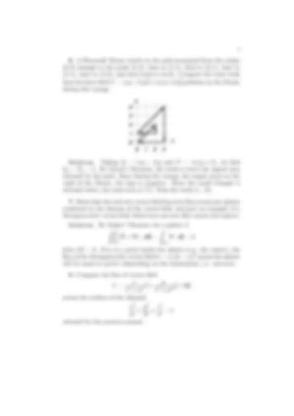 Math 53 Final Exam Solutions | Exams Vector Analysis | Docsity