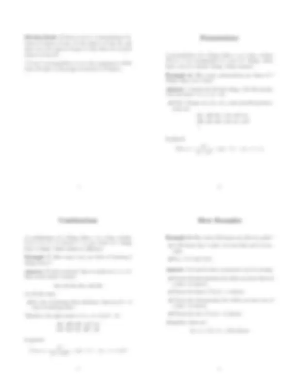 Combinatorics Sum and Product Rules | Study notes Discrete Mathematics ...