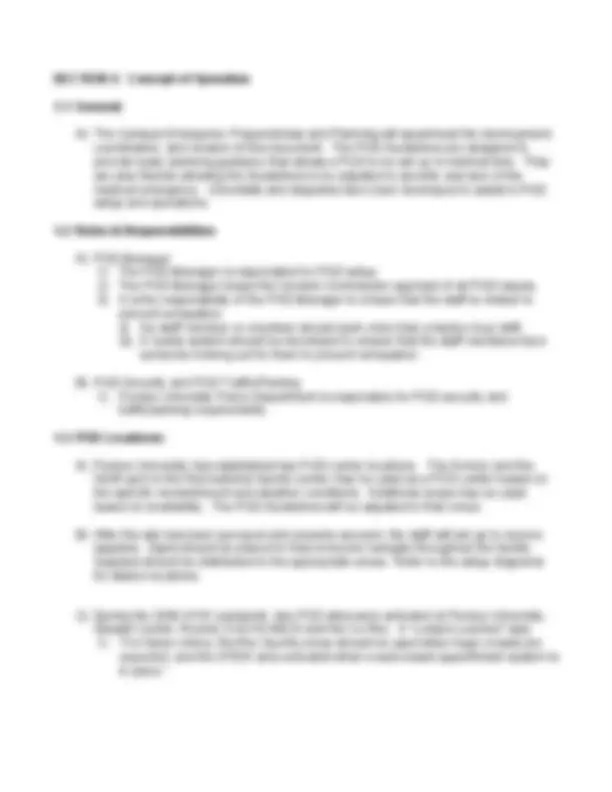 Point of Dispensing (POD) Guidelines | Study notes Nursing | Docsity