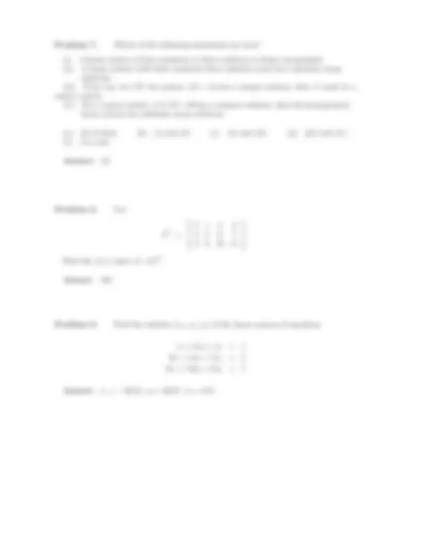 MA 265 Practice Test 1 (Dr. Park) | Exams Algebra | Docsity