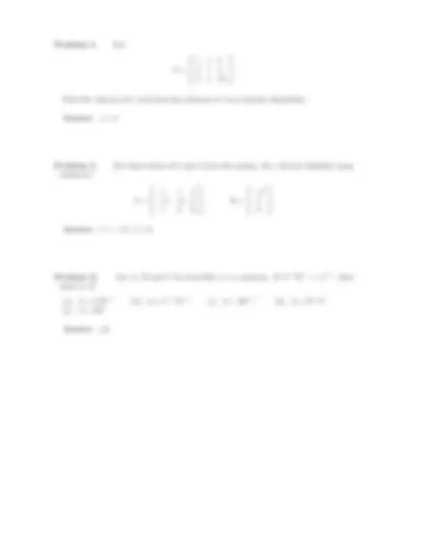 MA 265 Practice Test 1 (Dr. Park) | Exams Algebra | Docsity