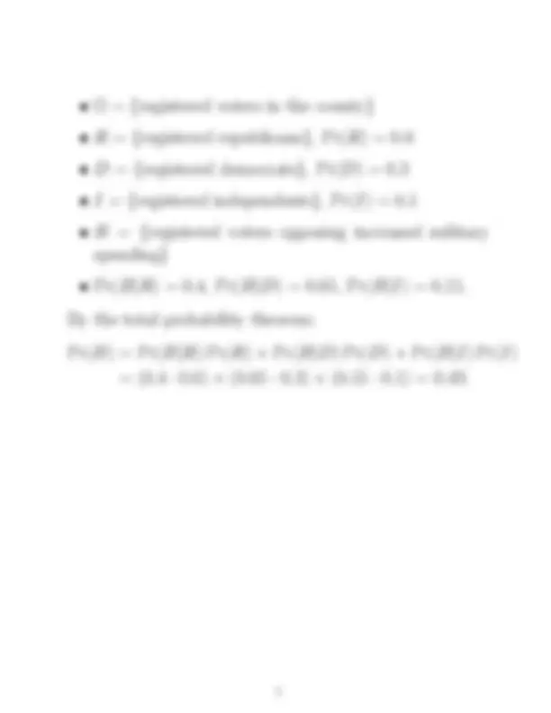 Total Probability Theorem and Random Variables | Lecture notes ...