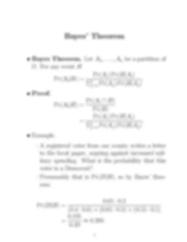 Total Probability Theorem and Random Variables | Lecture notes ...