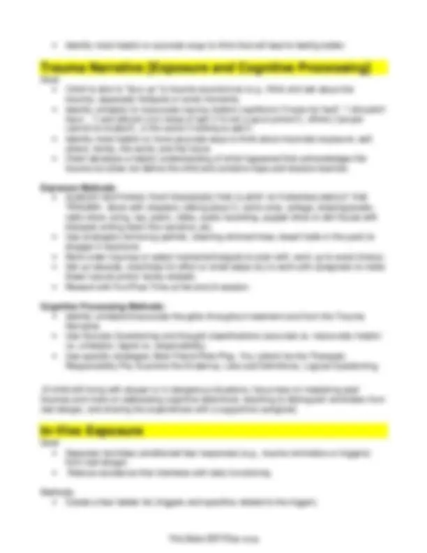 Trauma-Focused CBT A-PRACTICE Checklist | Study notes Ecology and ...
