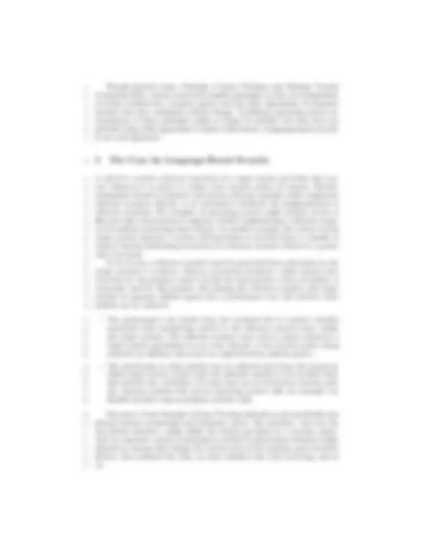 A Language-Based Approach to Security | Exams Programming Languages | Docsity