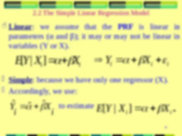 Estimating the Simple Linear Regression Model Using the Method of Least Squares - Prof. Te ...