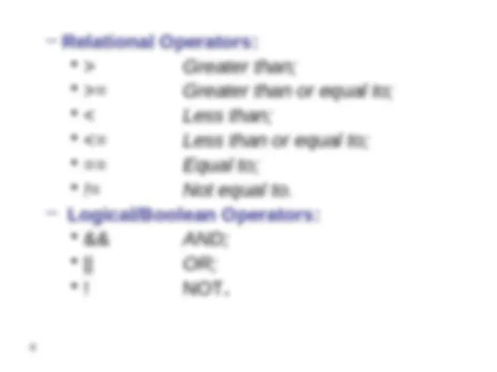 Programming Fundamentals for Engineers: Expressions and Operators in C | Slides Programming for ...