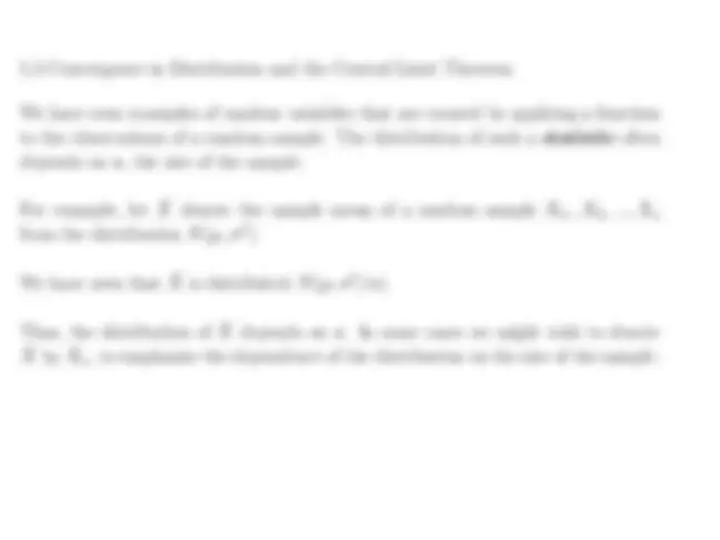 Limit Theorems in Probability and Statistics: Convergence in ...