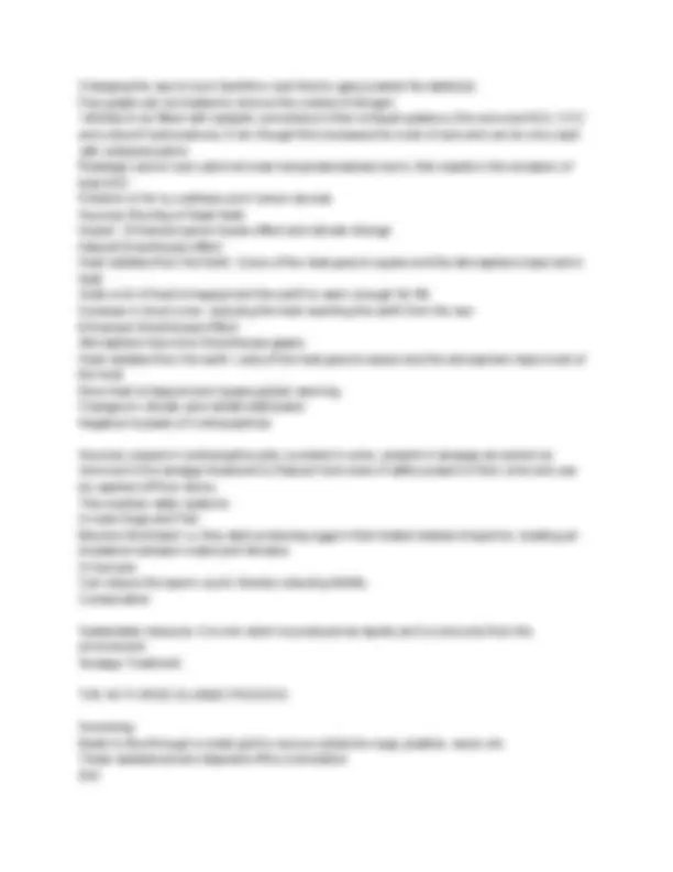 IGCSE Biology Notes on Human Influences on Ecosystem | Lecture notes ...