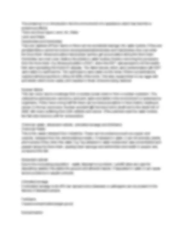 Igcse Biology Notes On Human Influences On Ecosystem Lecture Notes Biology Docsity