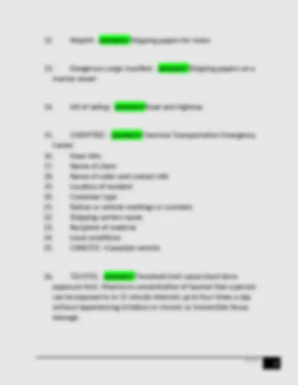 Hazmat FRA/FRO Study Guide questions with complete solutions | Exams ...