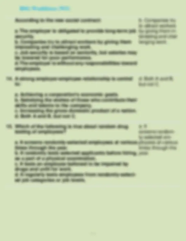 BSG Workforce (W5) Questions and Answers | Exams Business Economics ...