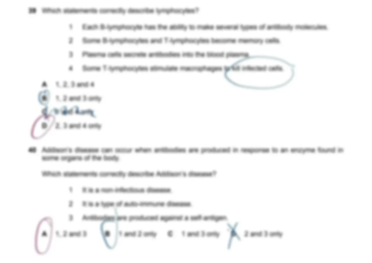 9700 (Biology) MCQs (Paper 1) Repeated/Hard (Questions/answers ...