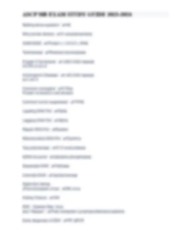 ASCP MB EXAM STUDY GUIDE 2023-2024 | Exams Nursing | Docsity