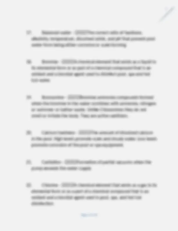 Swimming Pool Operator Certification: Questions and Answers | Exams ...