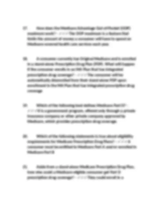 Medicare Basics Quiz: Eligibility, Plans, and Coverage | Exams Nursing ...