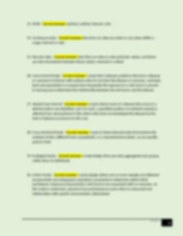 EPI/ BIOSTATS: Final Exam: Module 1, 2, 3 Study Quiz' and Exams Questions with Answers Upd ...