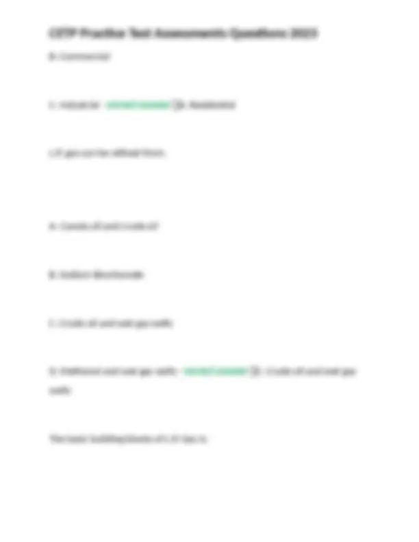 CETP Practice Test Assessments Questions 2023 | Exams Nursing | Docsity