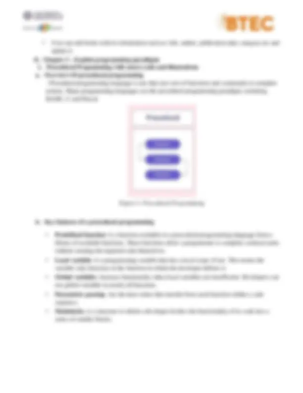 Assignment Title Analysis and Design a solution for procedural programming problem | Assignments ...