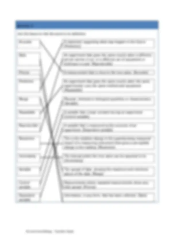 ks4 and ks5 task mark scheme | Quizzes English | Docsity