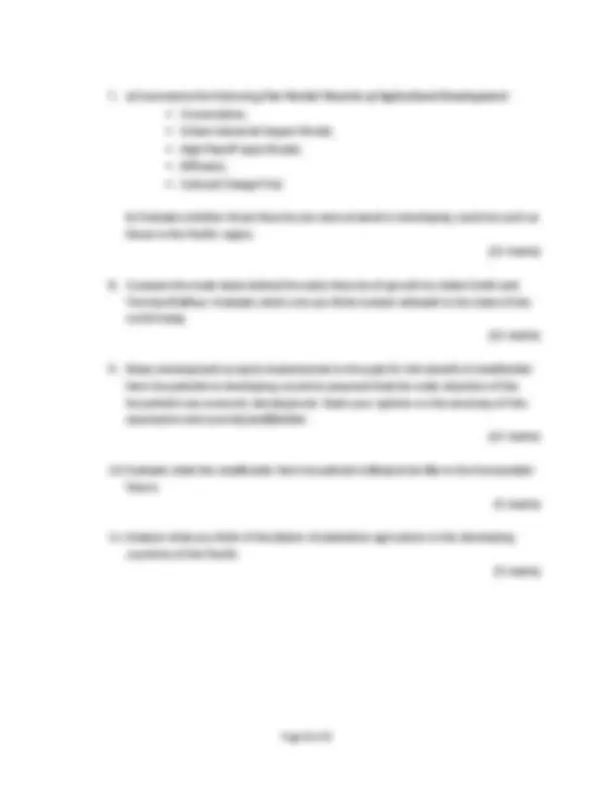 AG211: Agricultural Development Final Examination - Semester 1 2022 ...